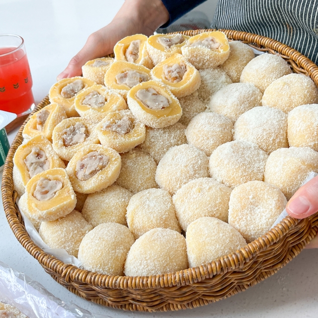 정성가득! 한입가득! 달콤한 호박두텁떡 60g×30개(총 1.8kg)